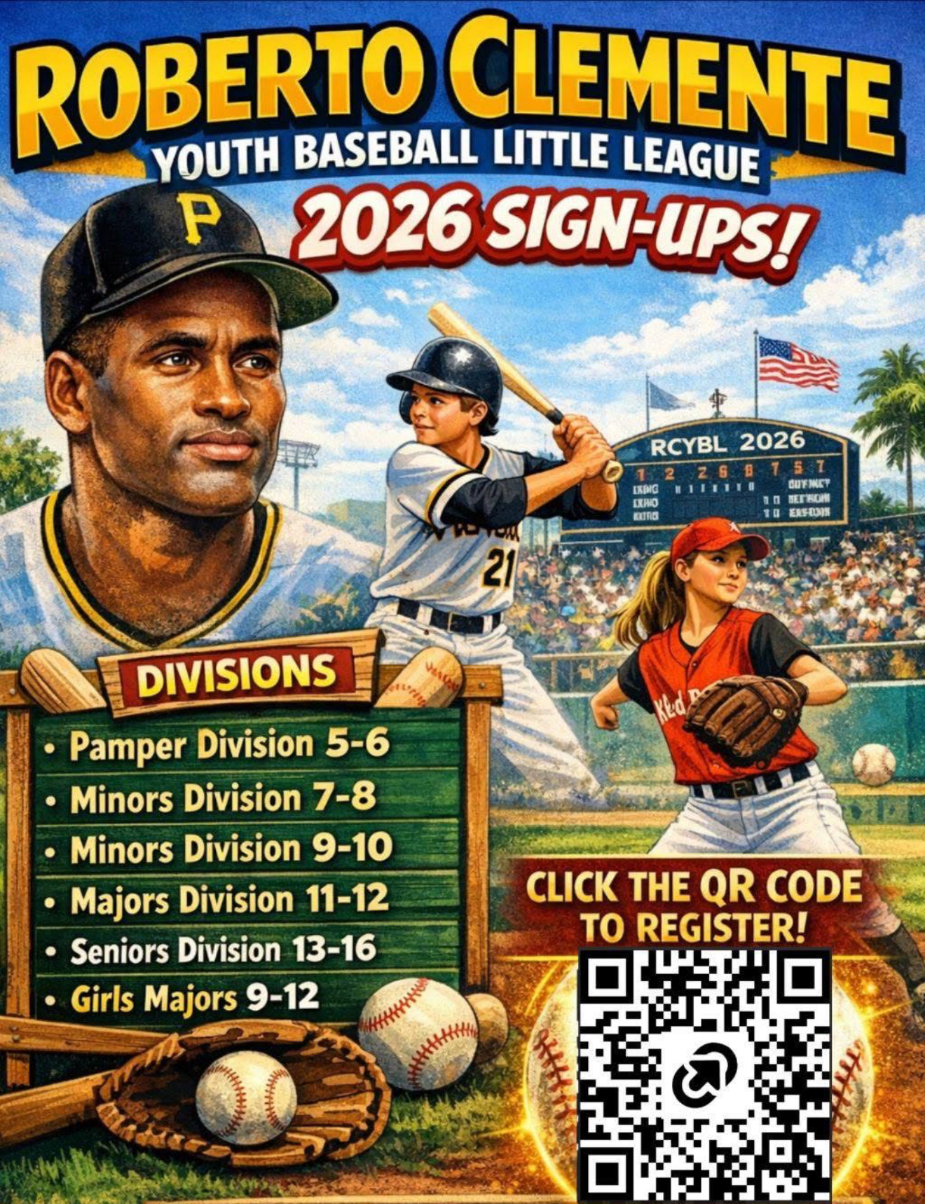 ROBERTO CLEMENTE YOUTH BASEBALL LITTLE LEAGUE ⚾RCYBL – Waterbury | 2026 ...